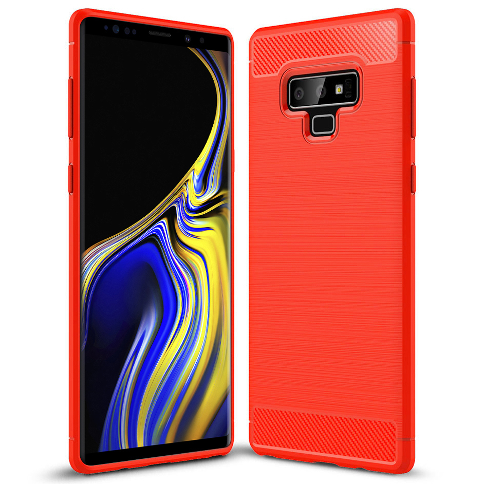 Flexi Slim Carbon Fibre Case for Samsung Galaxy Note 9 (Red)